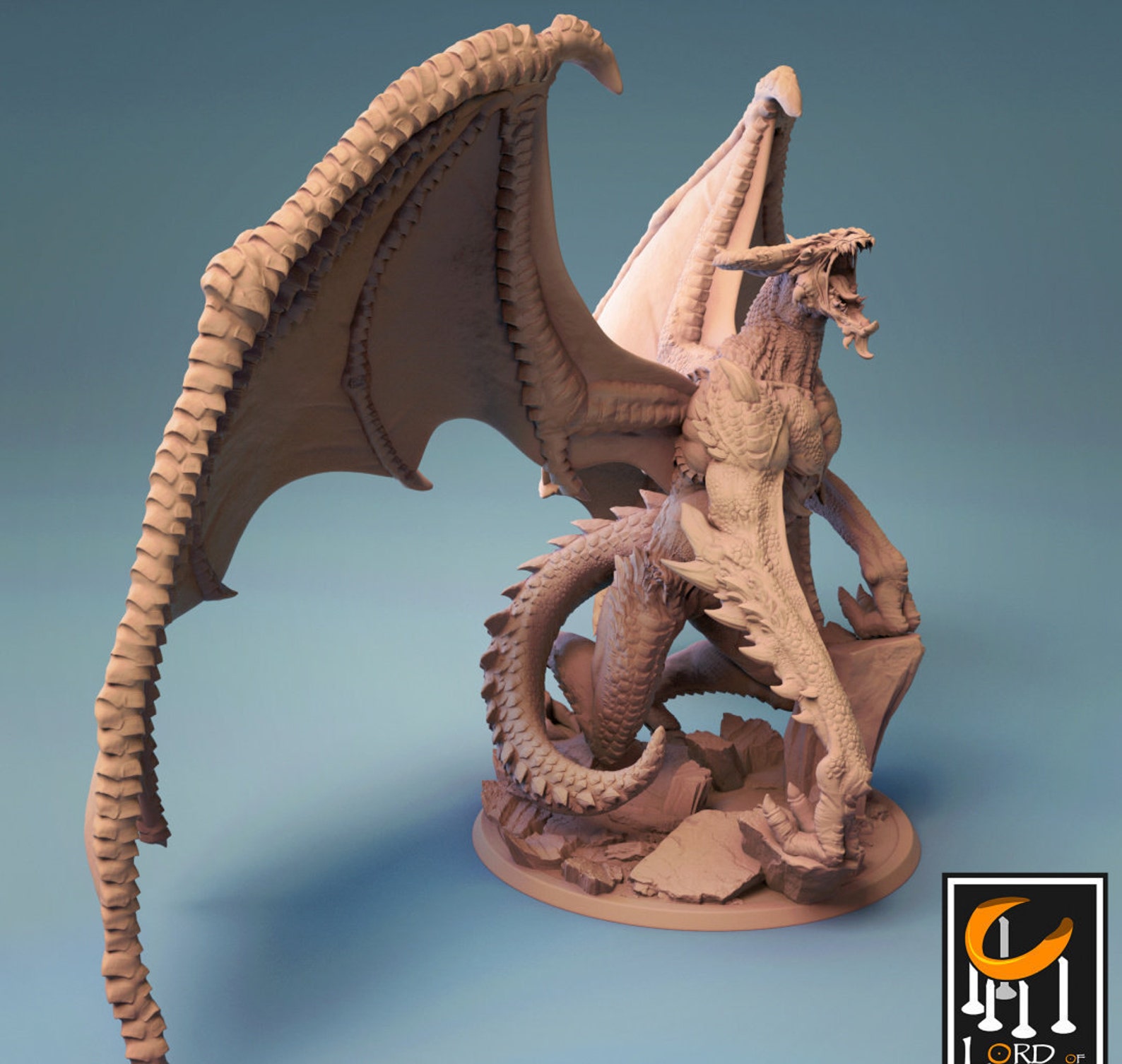 Bat Dragon Giant Bat Monster Undead Dungeons and | Etsy