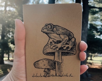 Frogs Journal: Handheld Journal With Hand-drawn (original) Illustration ...