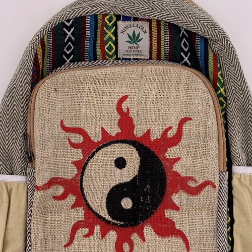 Himalayan 100% Hemp Bag Hemp Backpack - Etsy Hong Kong