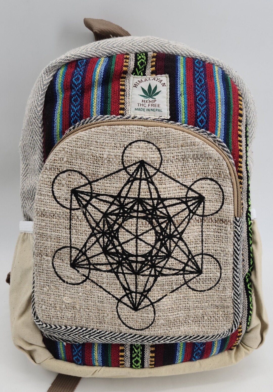 Himalayan Hemp Sacred Geometry Unisex Backpack - Etsy