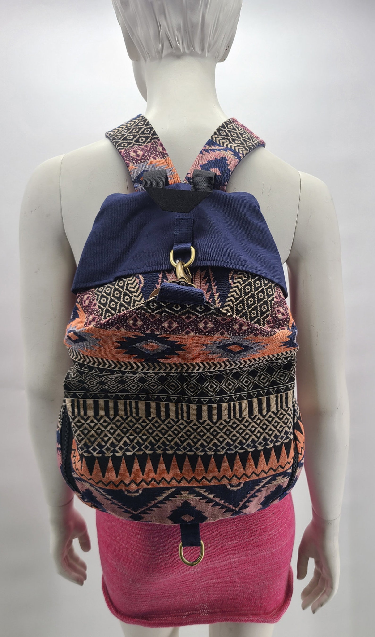 Jacquard Backpack Hiking/travel Backpack School Backpack | Etsy