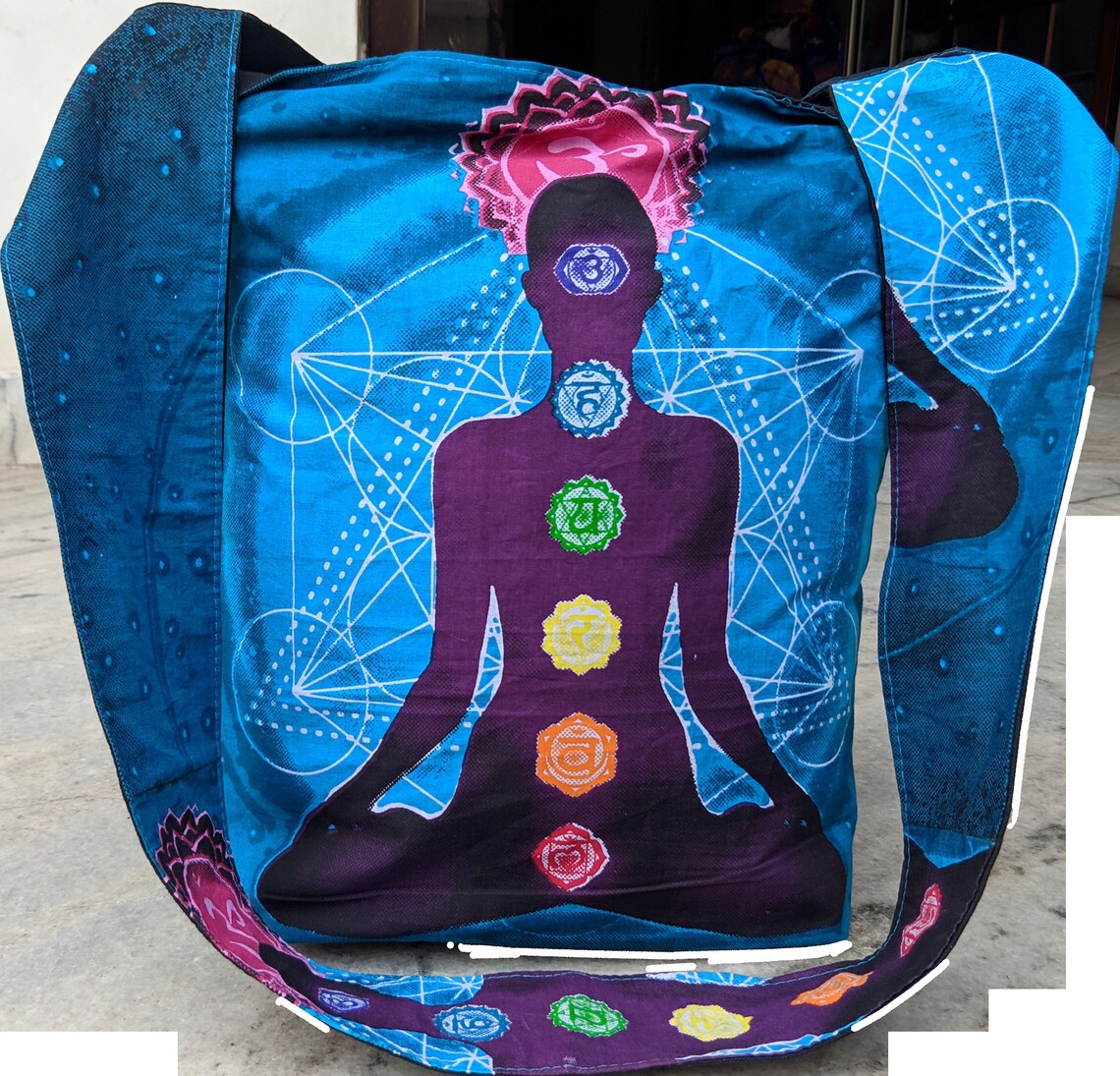 Cotton Chakra Printed Bag - Etsy