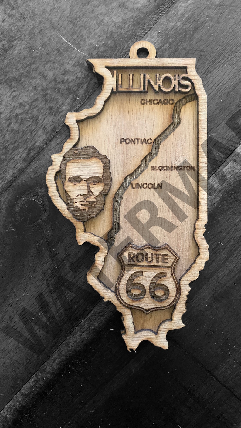Illinois Route 66 Route 66 SVG Route 66 Ornament and - Etsy