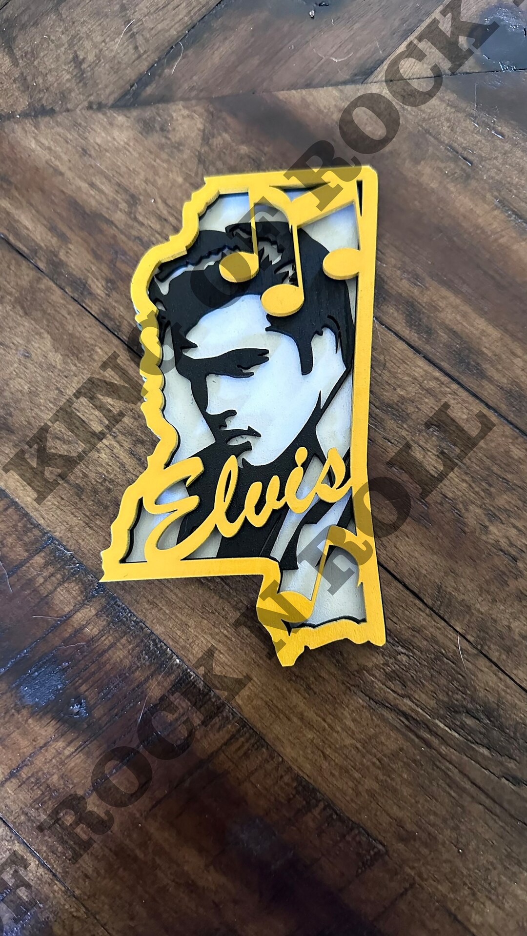 King of Rock N Roll, Elvis Laser Cut File - Etsy