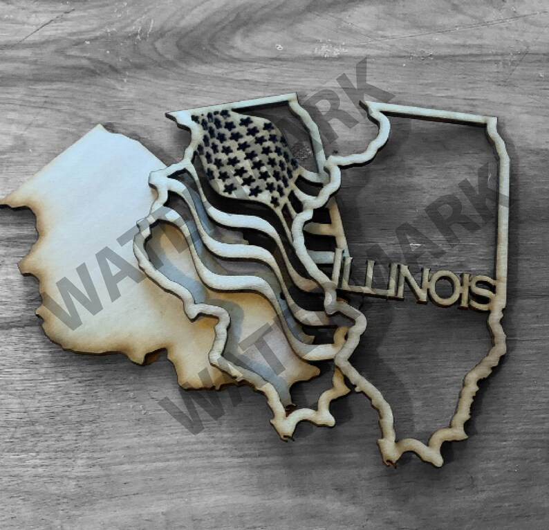 Illinois State Bundle Cut Files State Bundle Svg File - Etsy