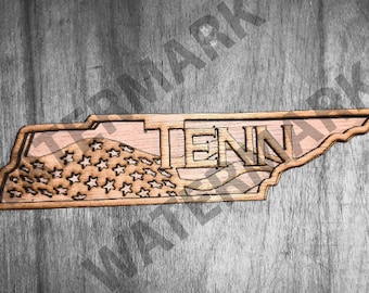 Tennessee Flag Map SVG TN USA United States of America State - Etsy