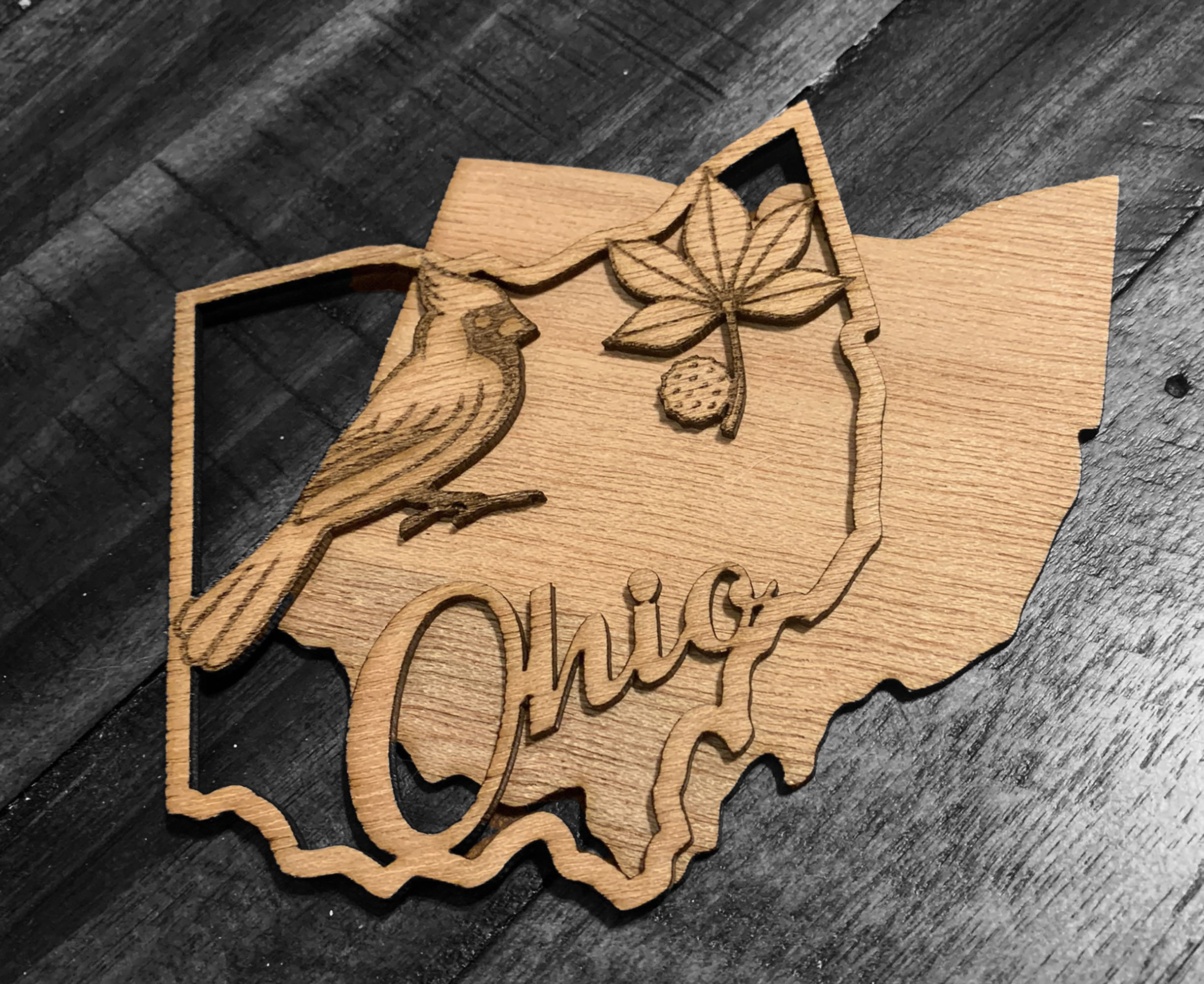 Ohio State Laser Cut File, Cardinal Buckeye SVG (digital Download) - Etsy