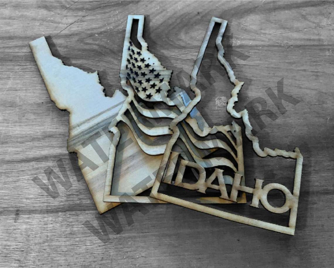 Idaho State Layered Laser Cut File Bundle (digital Download) - Etsy