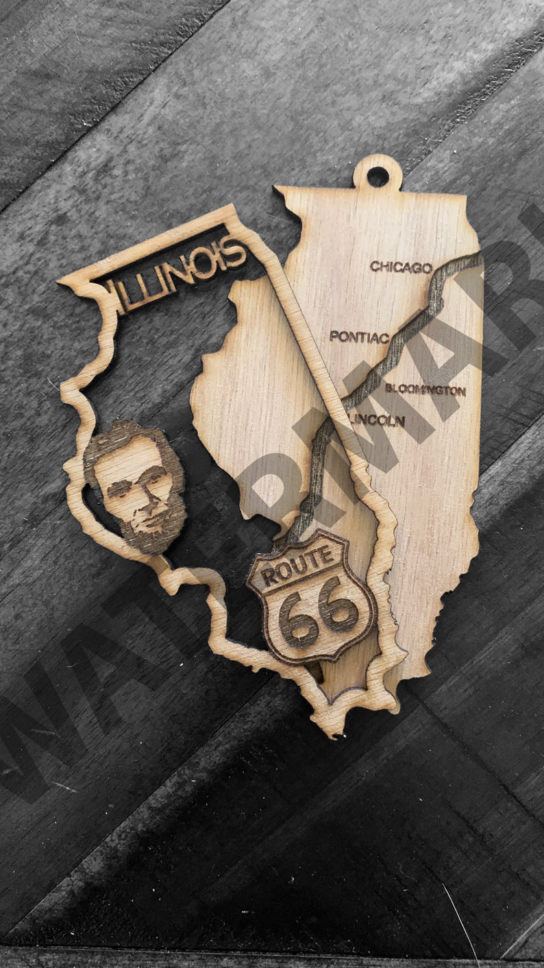 Illinois Route 66 Route 66 SVG Route 66 Ornament and - Etsy