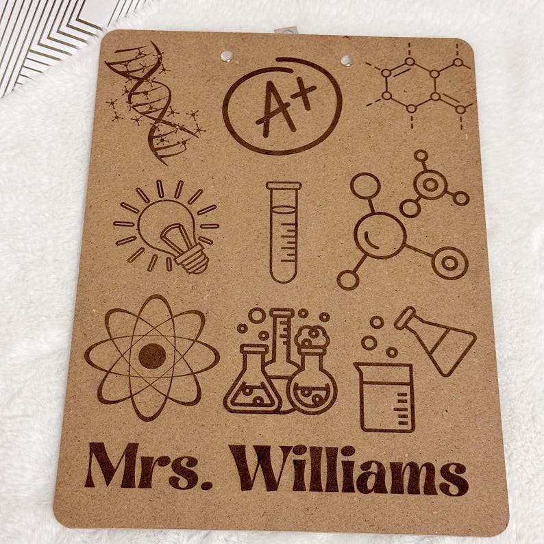 Personalized Science Teacher Clipboard: Engraved Gift - Etsy