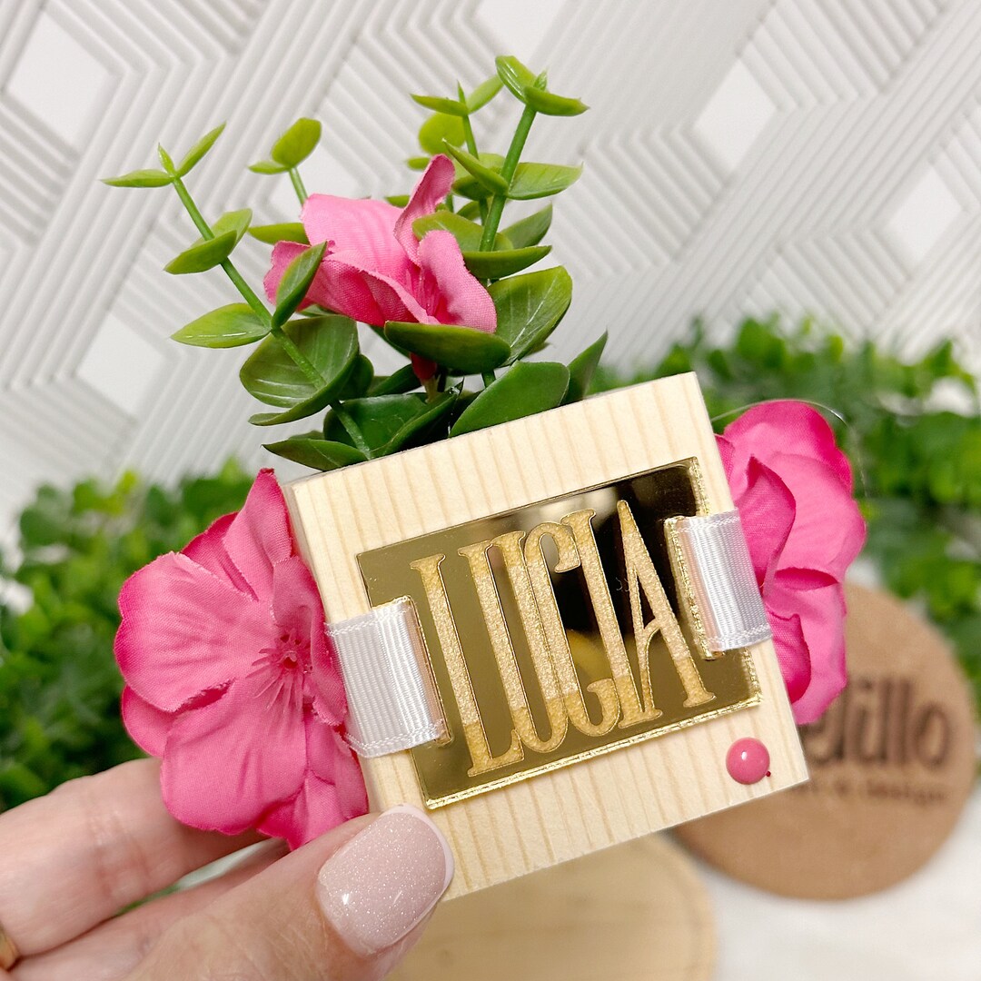 Cube Name First Communion Favors, Personalised Acrylic Baptism Tag ...