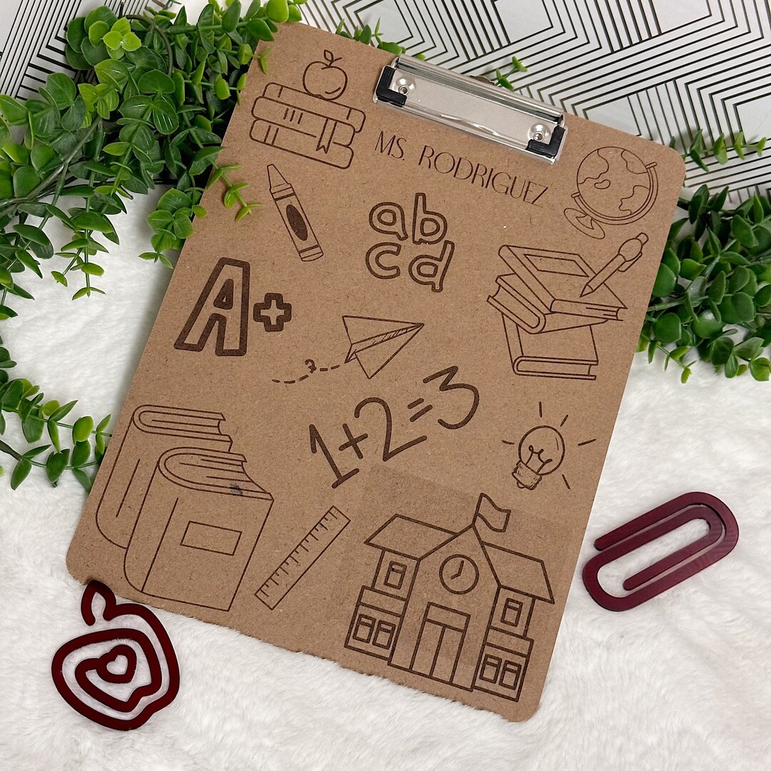 Teacher Clipboard Custom Personalized Engraved Clipboard Gift Teacher ...