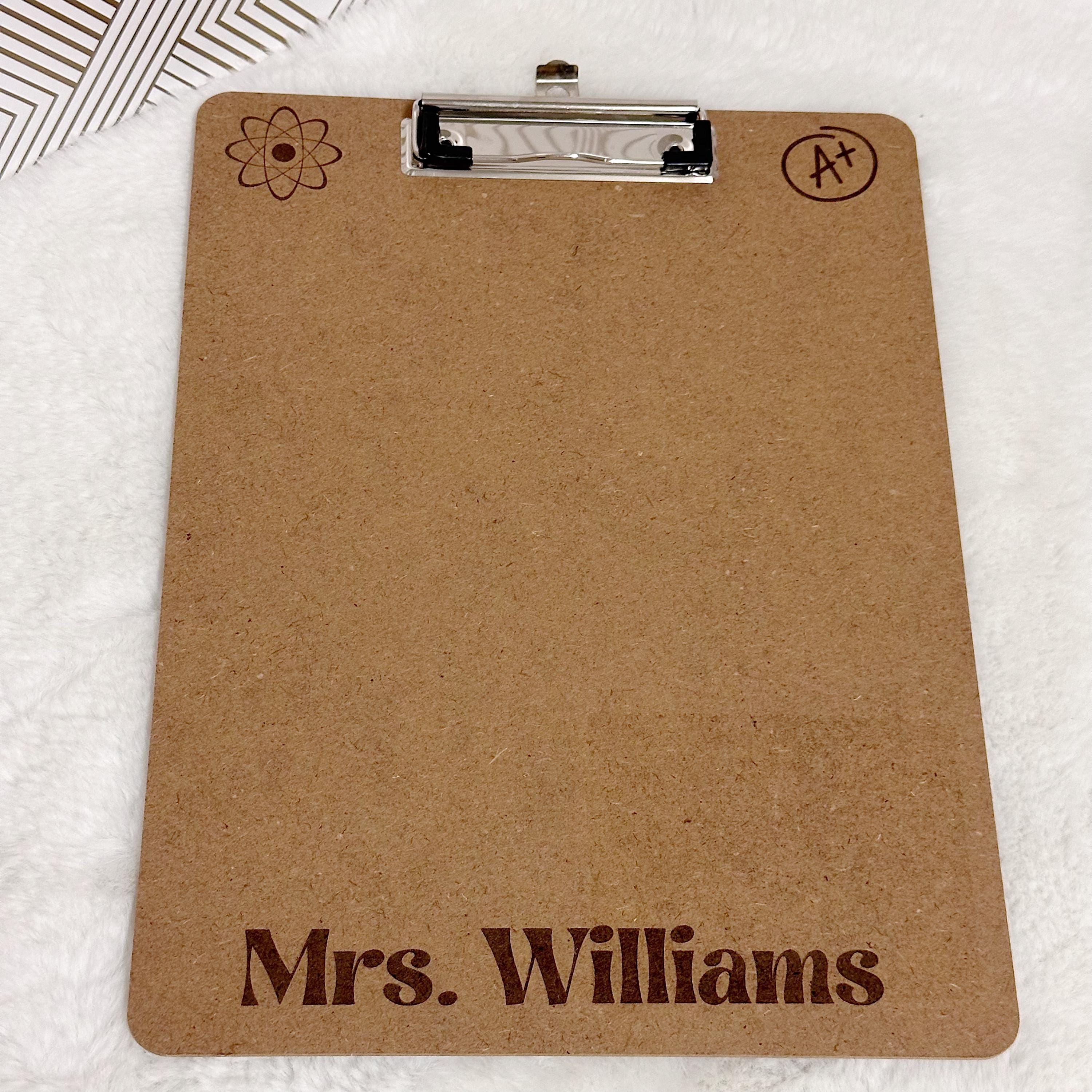 Personalized Science Teacher Clipboard: Engraved Gift - Etsy