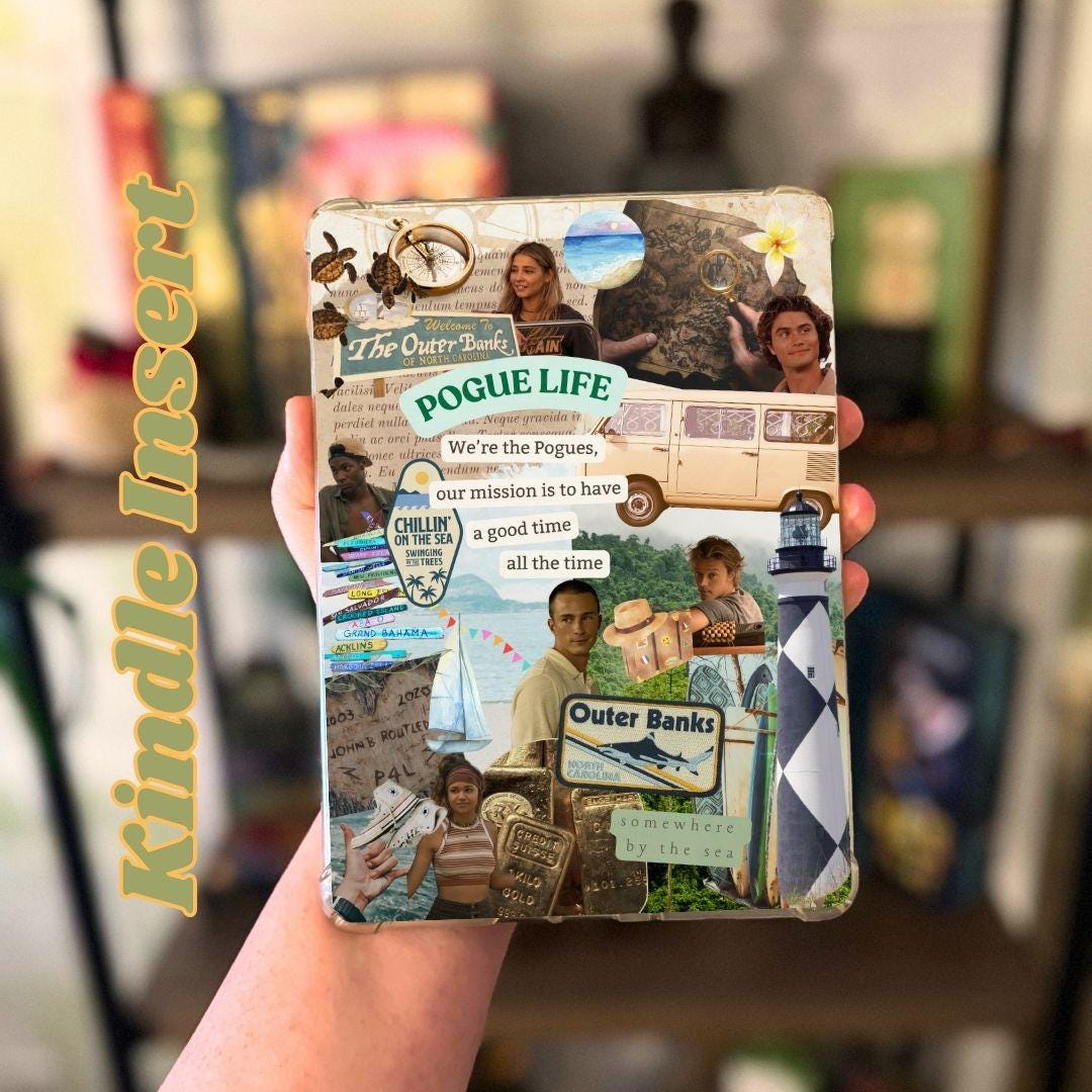 Pogue Life Kindle Insert: Laminated Outer Banks Collage - Etsy
