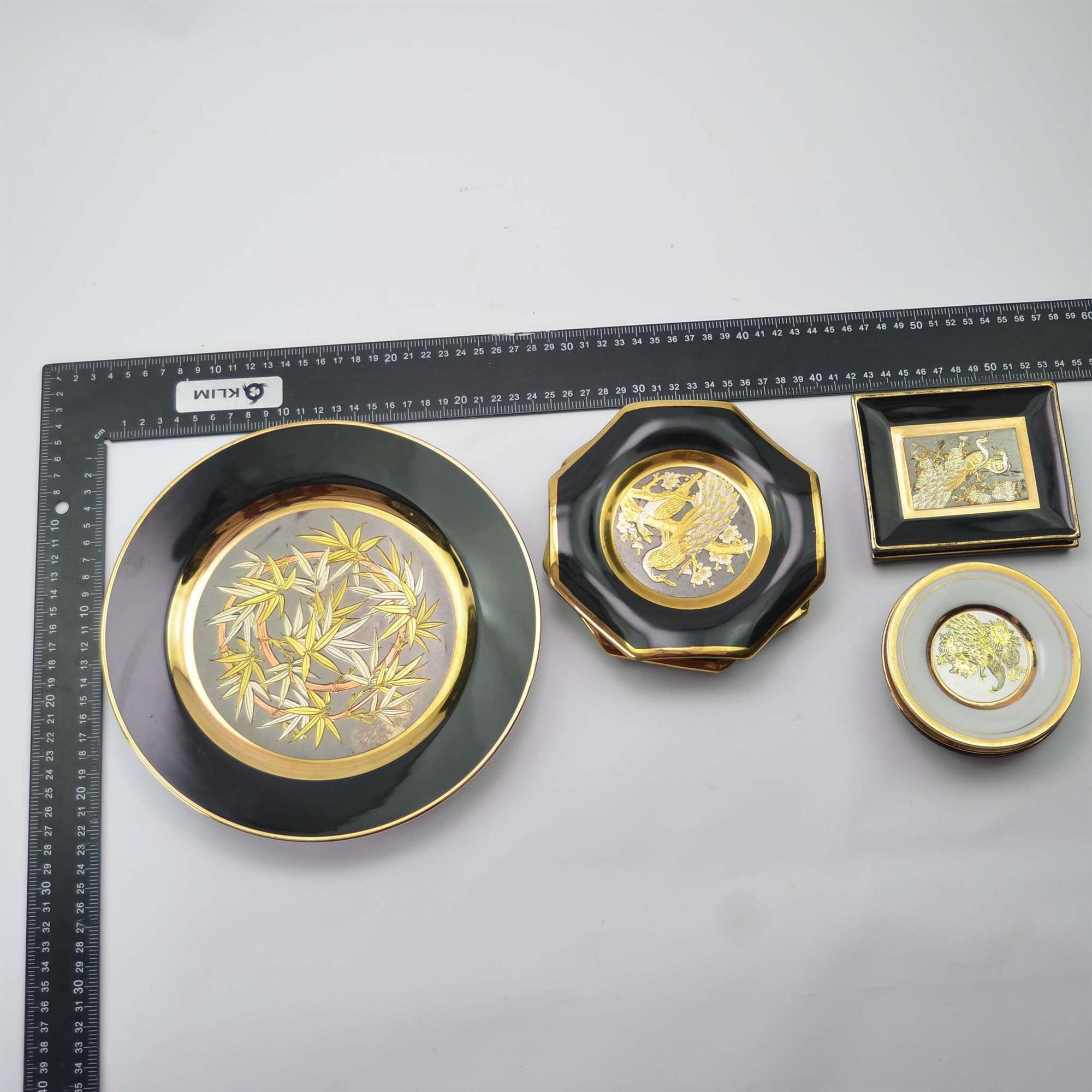 The Art of Chockin Selection 24K Gold Edged japanese Plates Bundle - Etsy