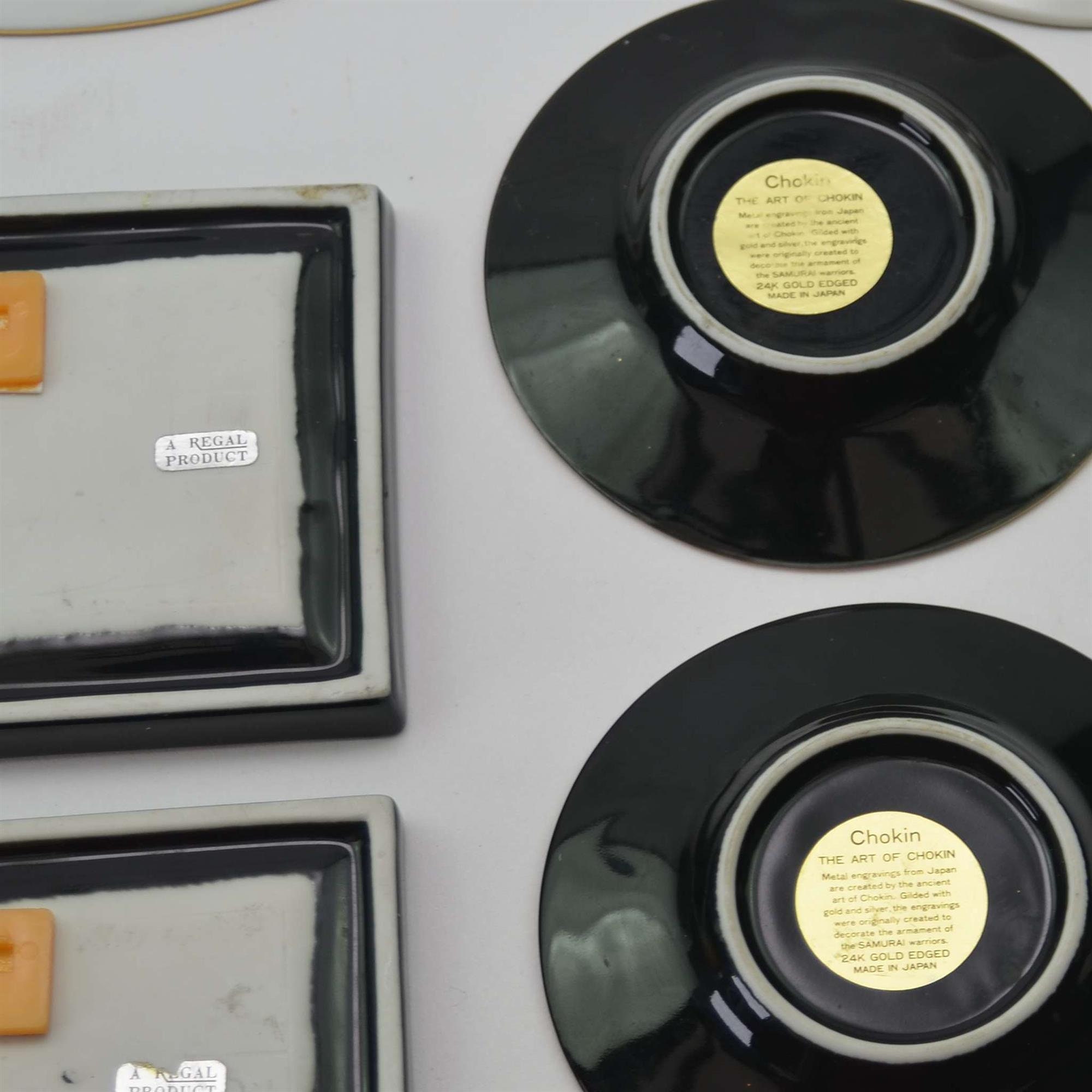 The Art of Chockin Selection 24K Gold Edged japanese Plates Bundle - Etsy