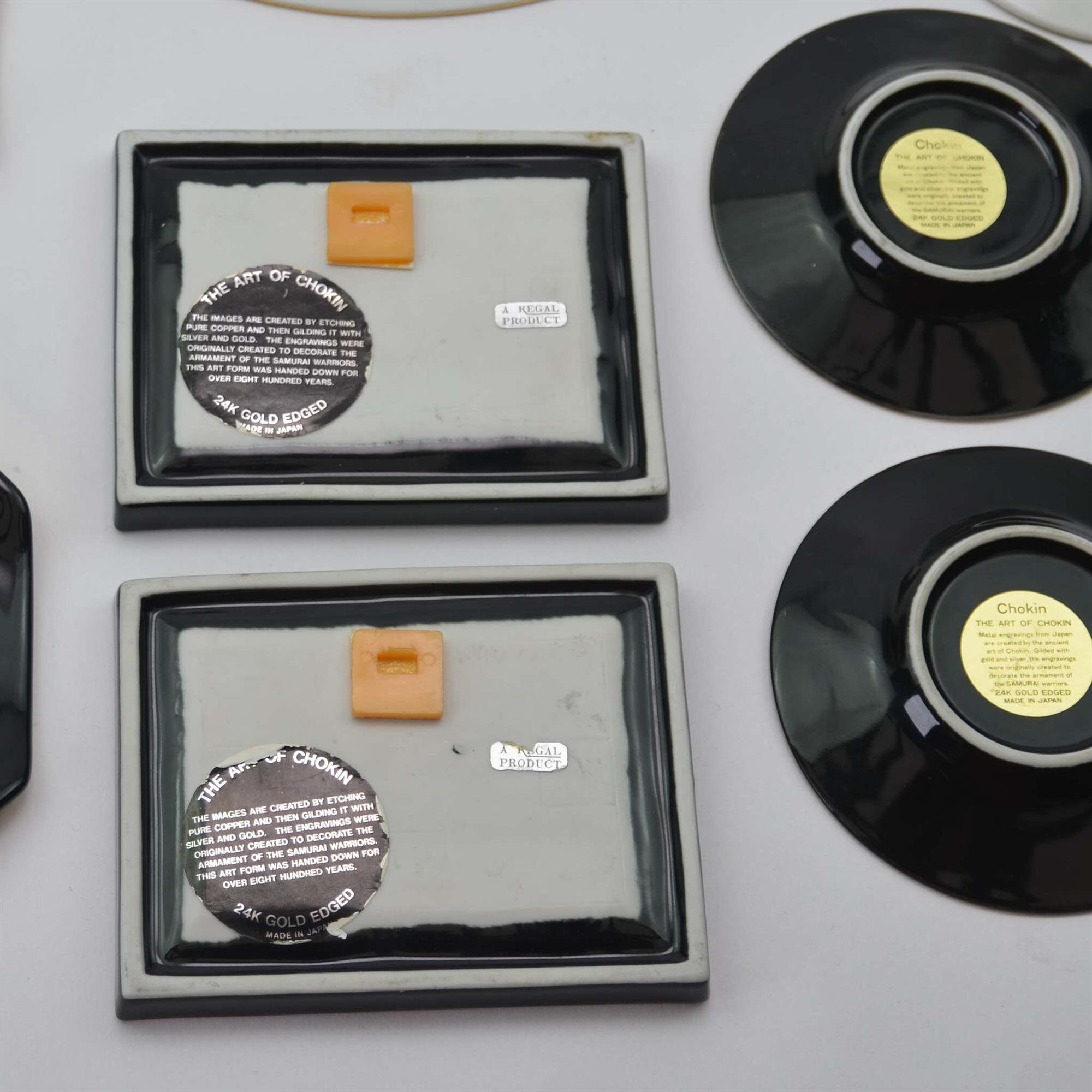The Art of Chockin Selection 24K Gold Edged japanese Plates Bundle - Etsy