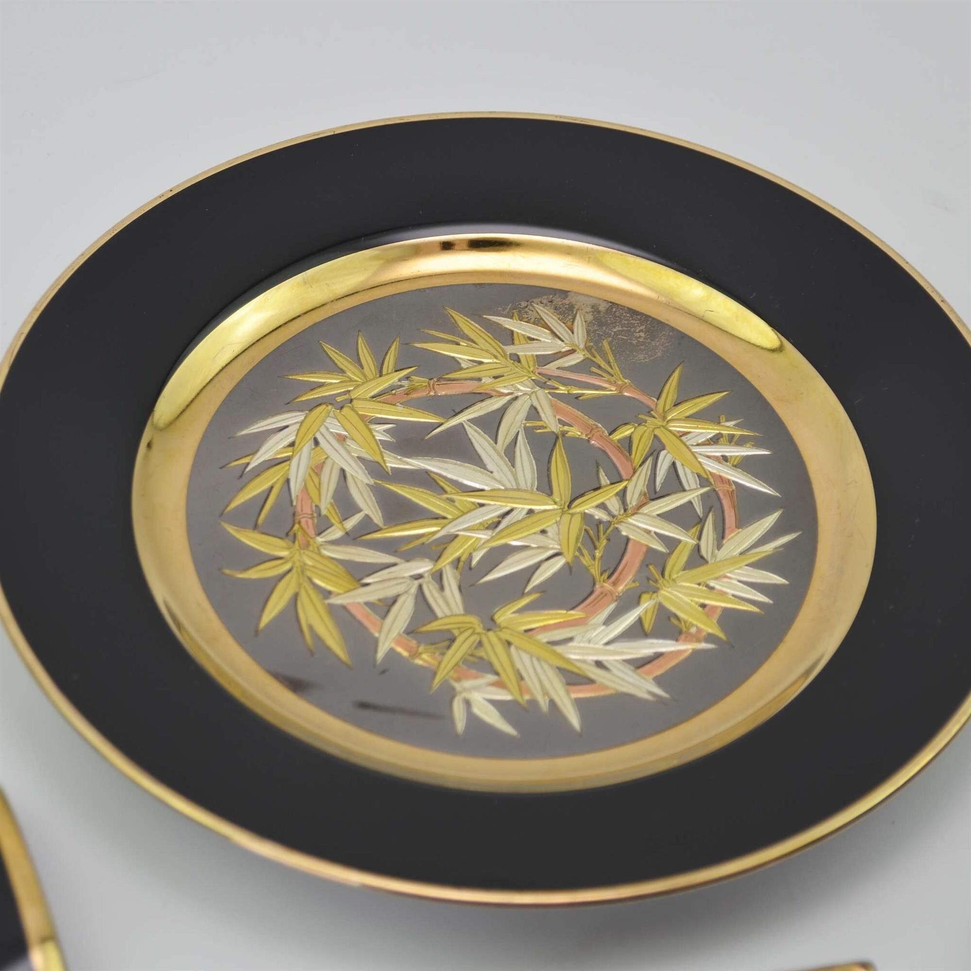 The Art of Chockin Selection 24K Gold Edged japanese Plates Bundle - Etsy