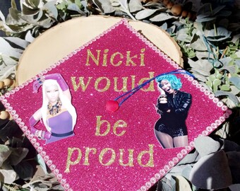 Graduation Cap Topper Nicki Minaj Barbz Stay in School Pre - Etsy