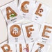 ALPHABET FLASHCARDS ALPHABET Animals, Montessori Cards, English ...