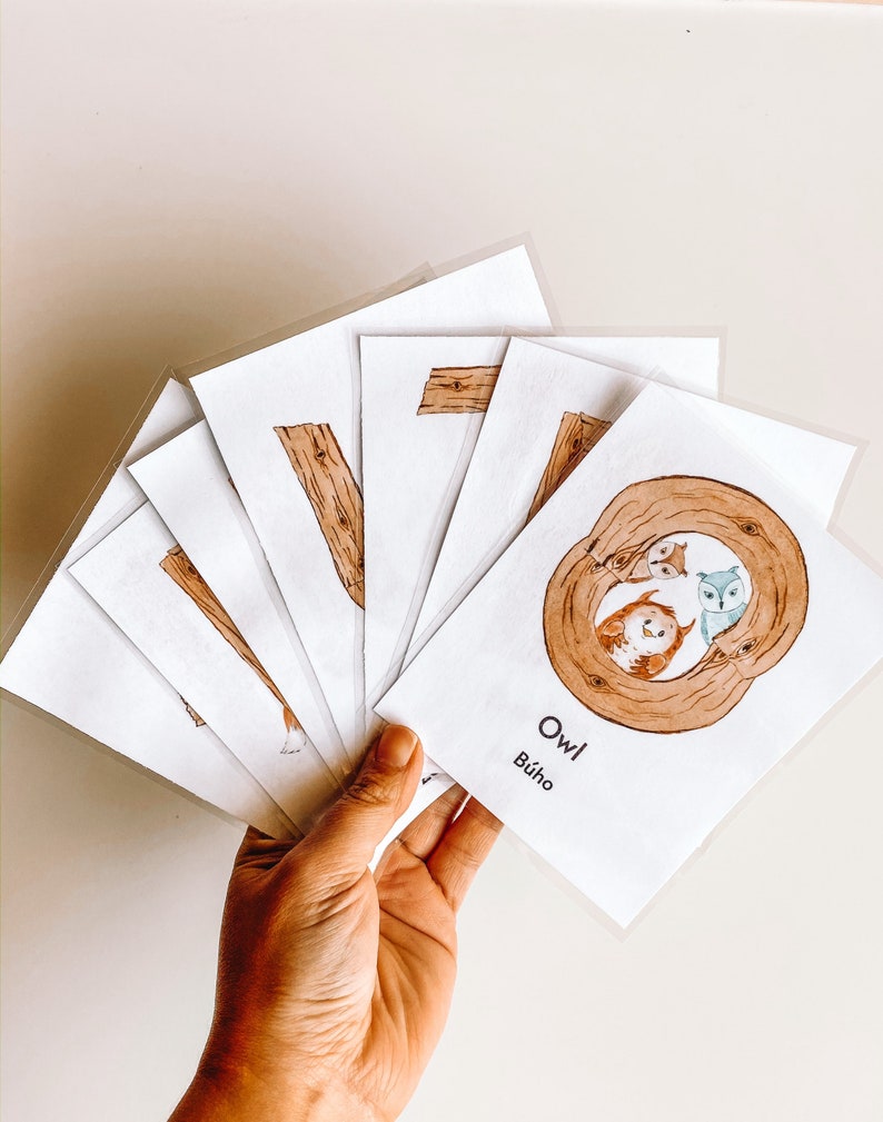 ALPHABET FLASHCARDS - Spanish Flashcards, Animals, Montessori Cards ...