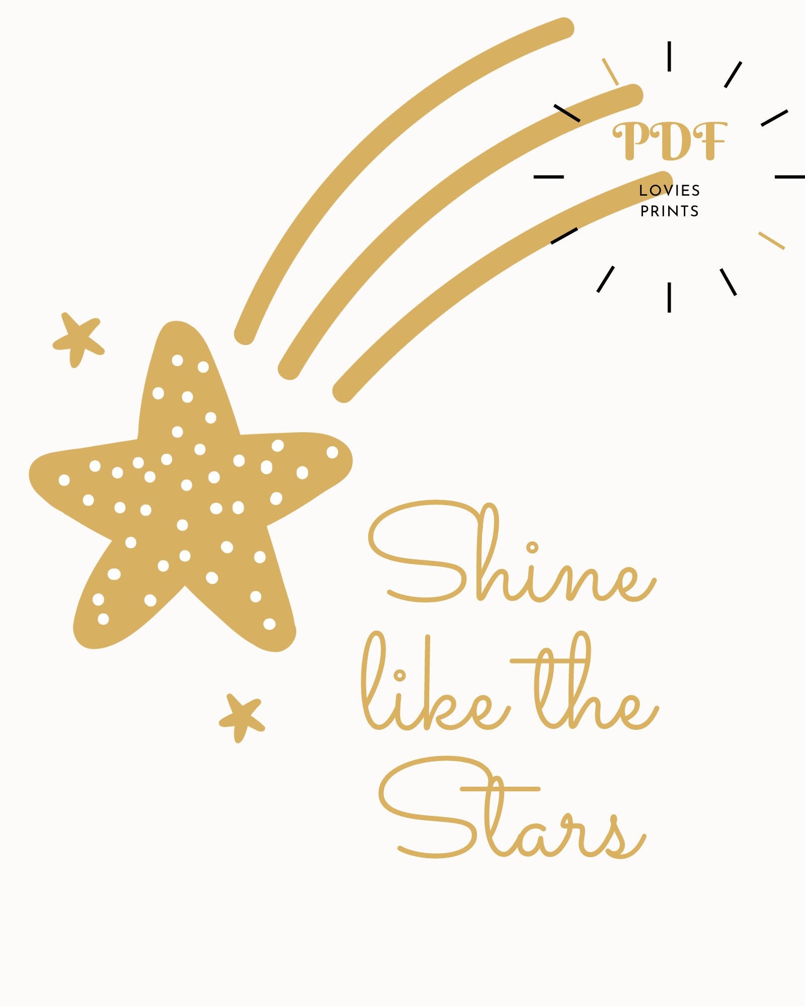 SHINE STAR PRINT - Printable Wall Art - Shine Decor, Shine Like the ...