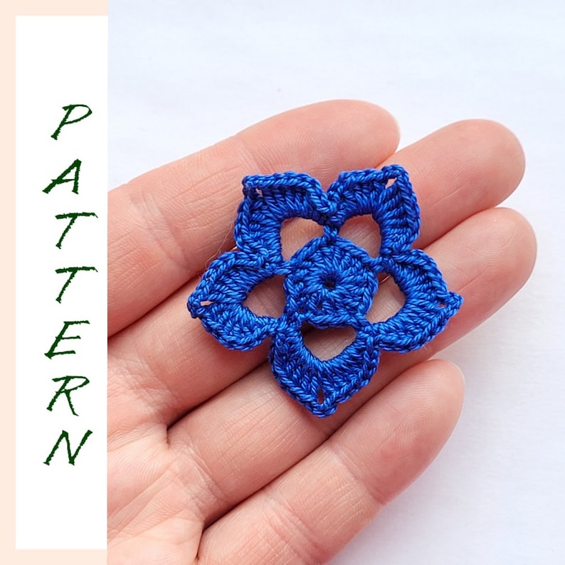 Easy Crochet Pattern Flower Tutorial Crochet Flower Tutorial - Etsy