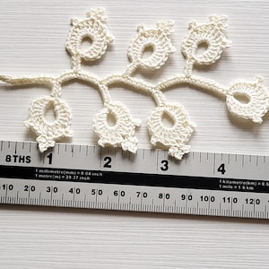 Easy Crochet Branch Pattern, Motif Crochet Tutorial PDF, Leaf Pattern ...