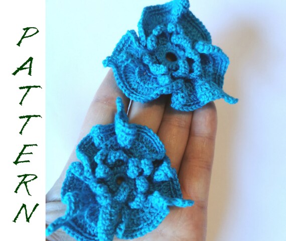 3D Flower Pattern 3 Petals Crochet Detailed Photo and | Etsy