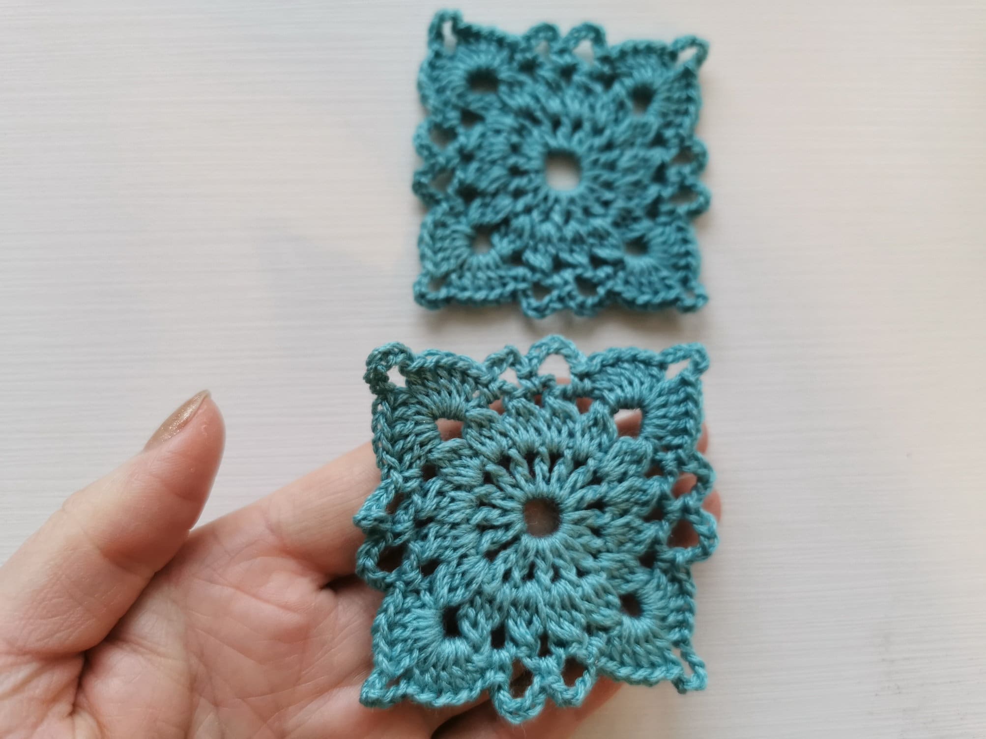 Granny Square Pattern Easy Crochet Openwork Square Tutorial - Etsy Canada