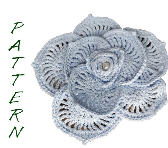 Easy Crochet Pattern 3D Rose Tutorial Crochet Rose Tutorial | Etsy