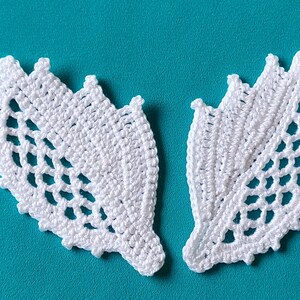 Crochet Leaf Border Pattern, Openwork Motif Crochet Tutorial PDF, Leaf Pattern Crochet Lace ...