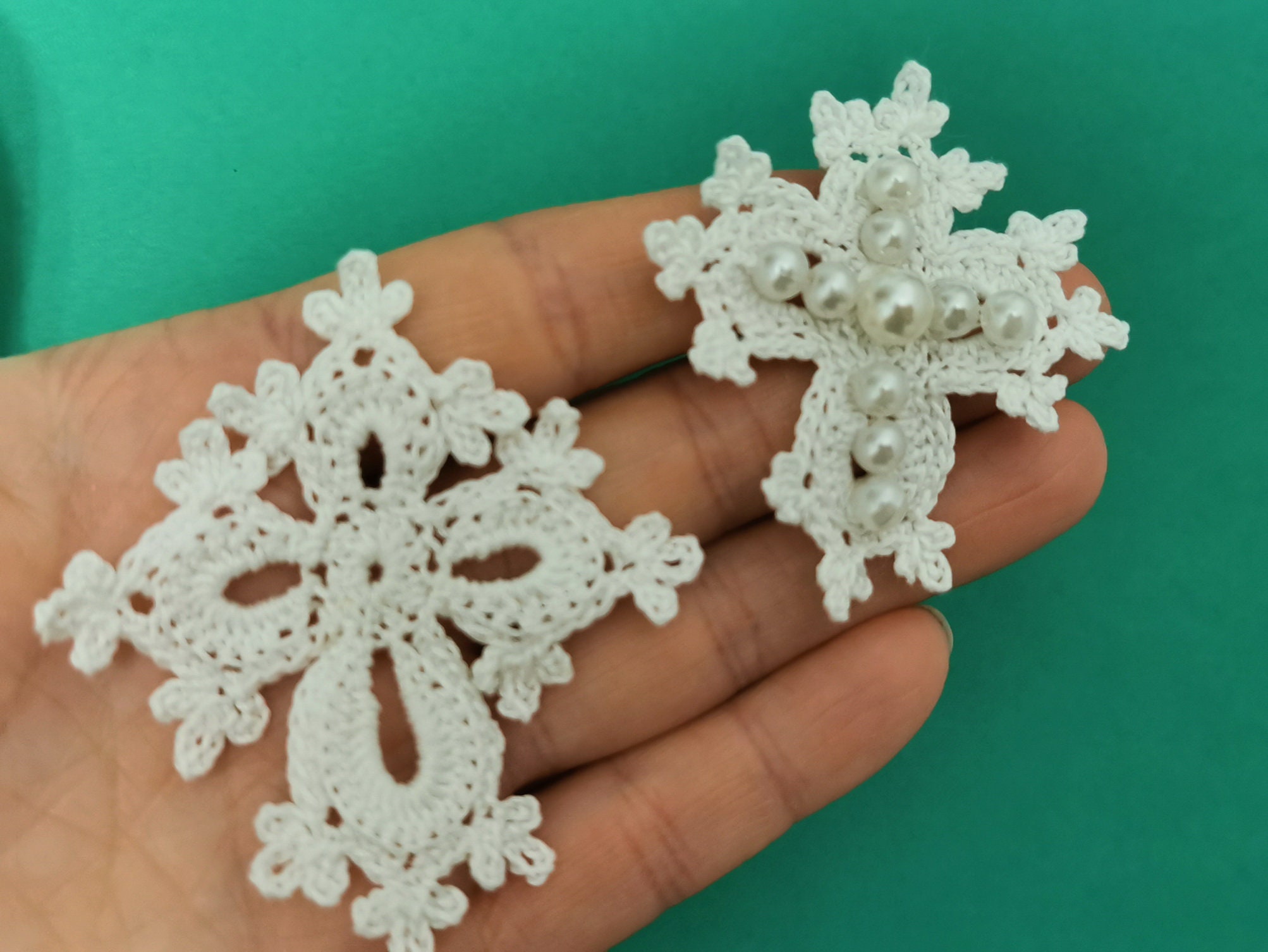 Crochet Cross Pattern: Beaded Motif Tutorial (PDF) - Etsy