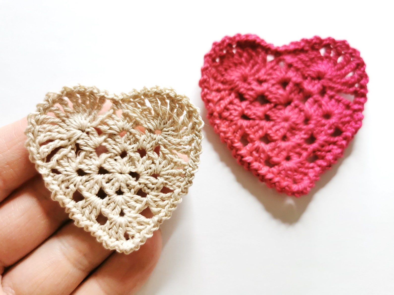 Easy Crochet Heart Pattern: Video Tutorial (PDF) - Etsy