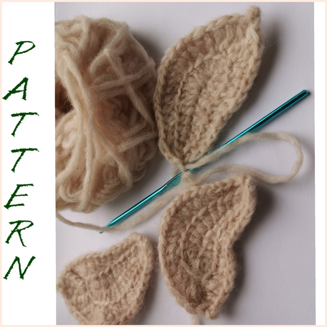 Leaf Crochet Pattern: DIY Curved Motif (PDF Pattern) - Etsy
