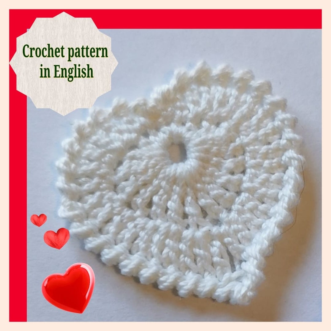 Easy Crochet Heart Pattern, Video Tutorial Crochet Heart, Crochet ...