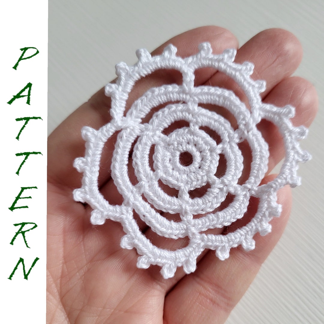 Delicate Irish Lace Flower Crochet Tutorial - Detailed PDF Guide ...