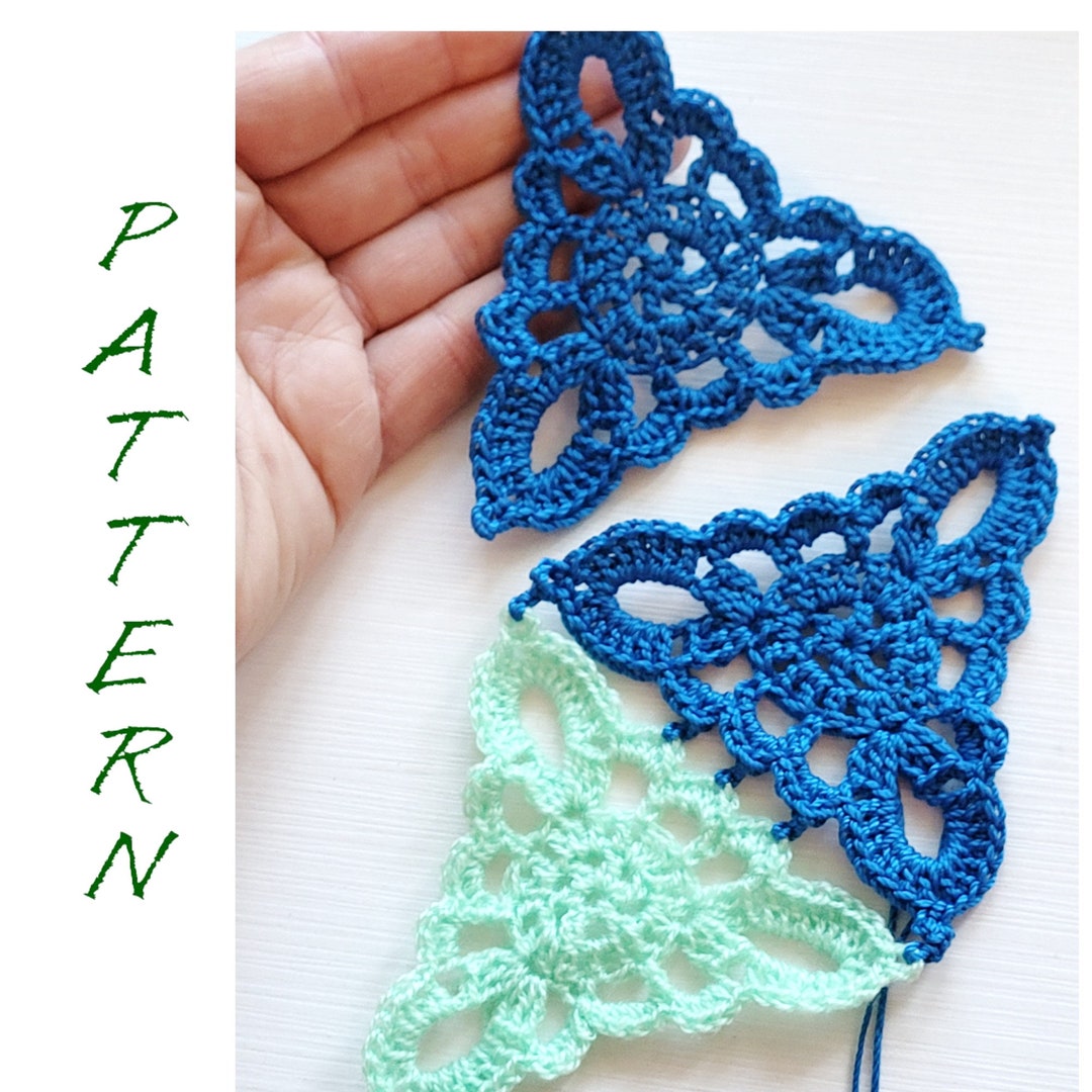 Triangle Crochet Motif Pattern: Easy Openwork Tutorial (PDF Pattern) - Etsy