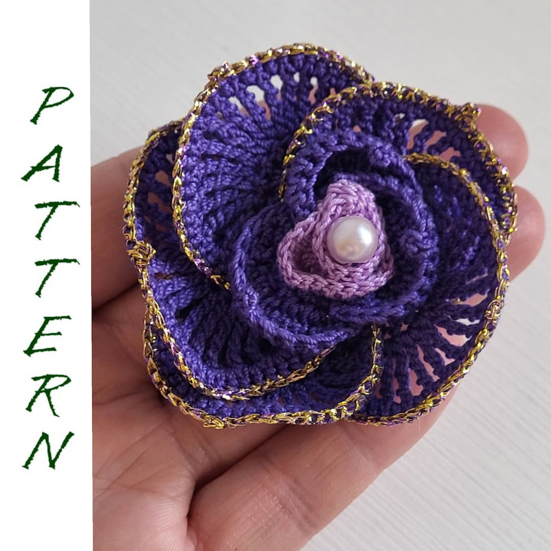 Easy Crochet Pattern, 3D Rose Tutorial, Crochet Rose Tutorial With ...