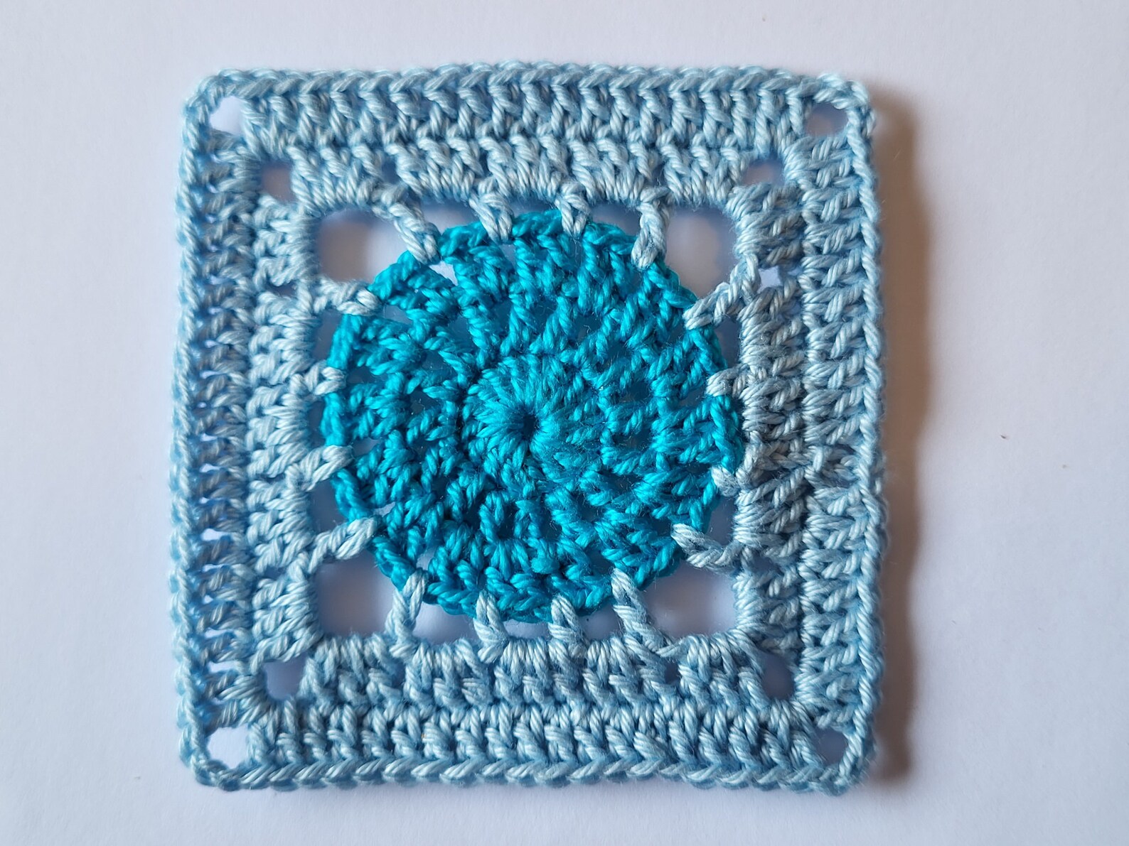 Granny Square Pattern Easy Crochet Openwork Square With Half - Etsy UK