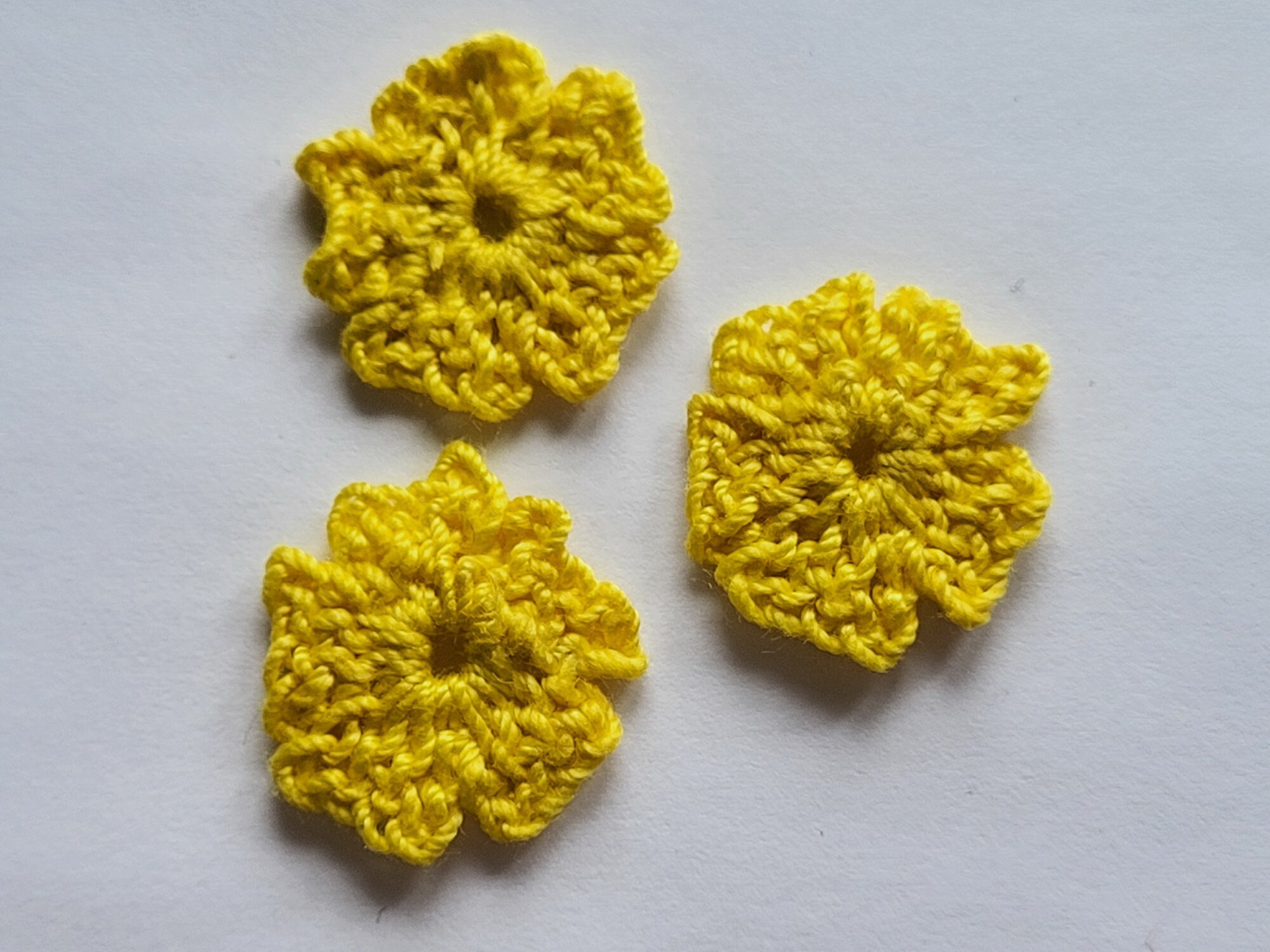 Micro Crochet Flower Pattern Easy Crochet Yellow Instruction - Etsy Canada