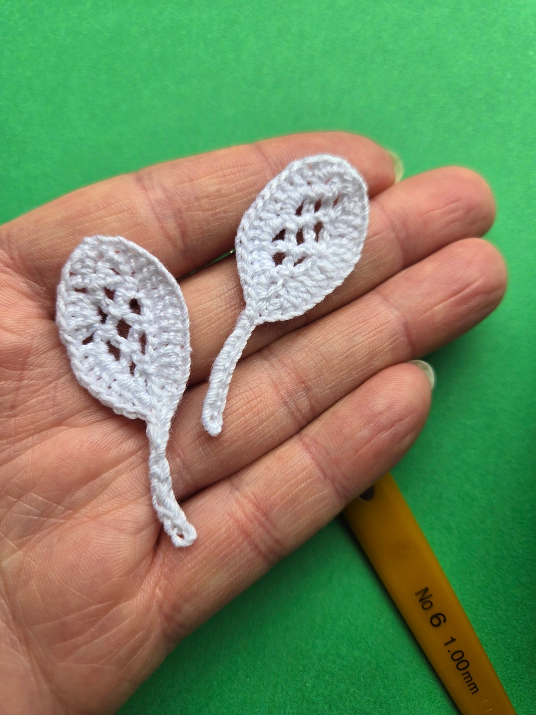 Leaf Crochet Pattern in PDF, DIY Motif With Scheme and Description and ...