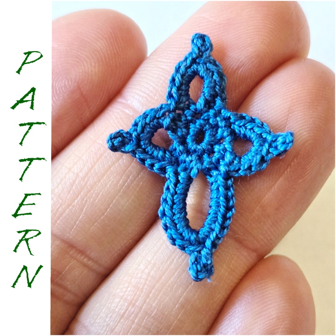 Crochet Cross Pattern, Cross Motif Tutorial, Crochet Easter Cross Pdf ...