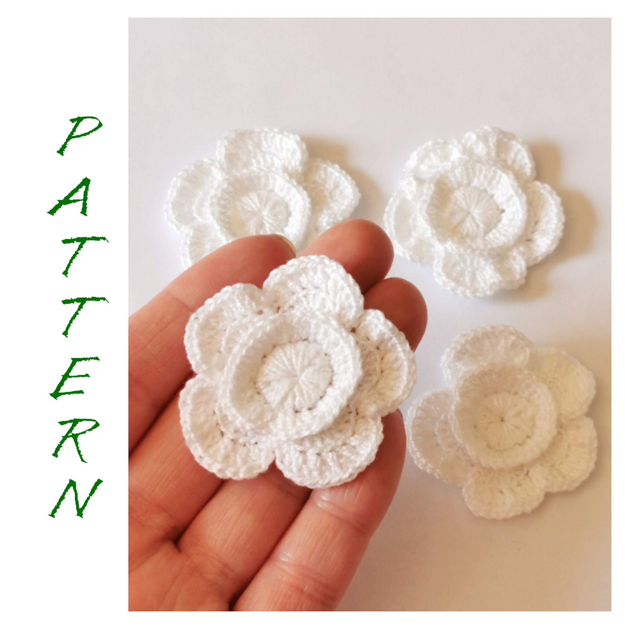 Easy Crochet Pattern 3D Flower Tutorial Crochet Flower - Etsy