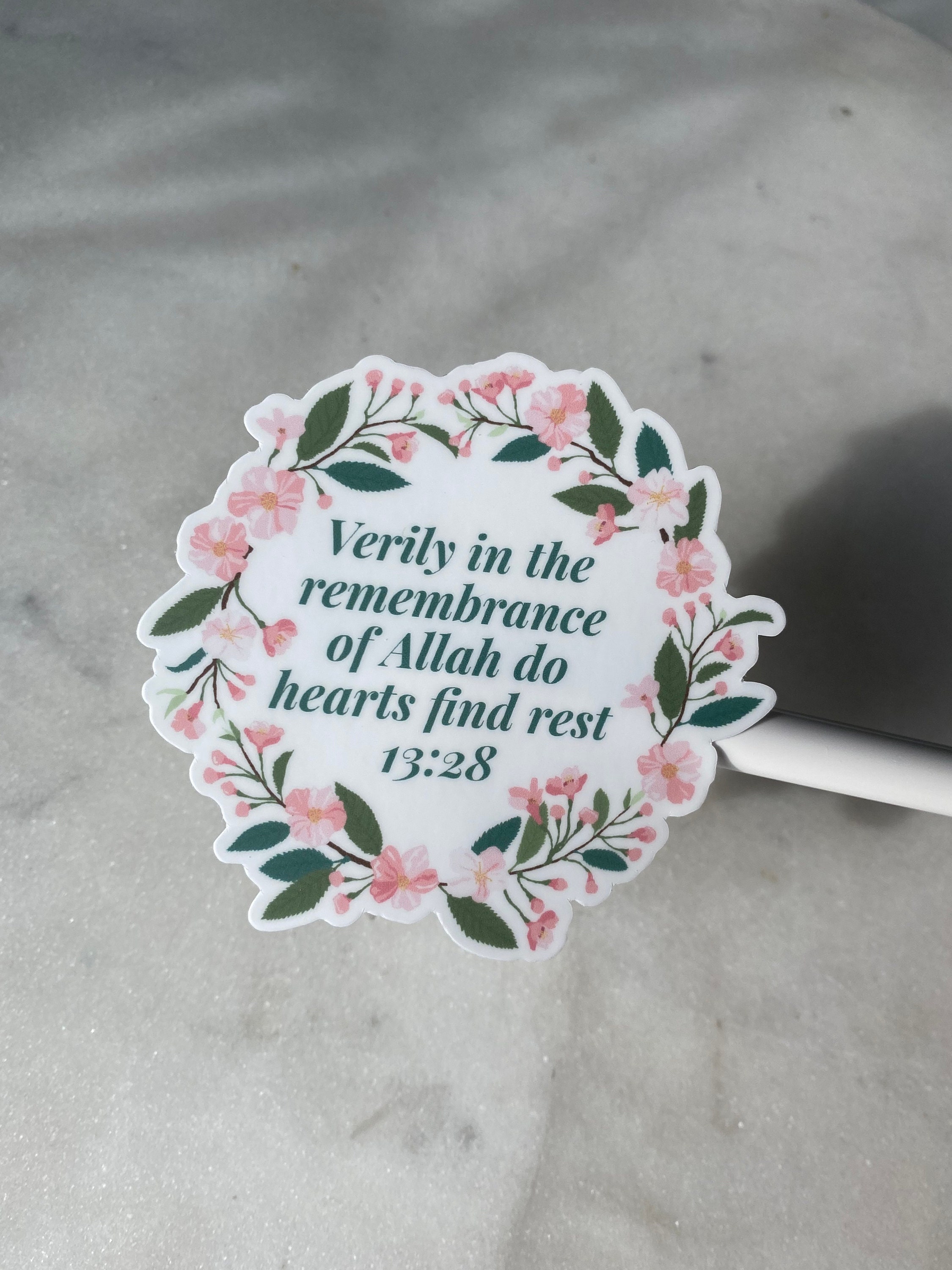 Quran Verse Waterproof Vinyl Sticker Islam Quran Muslim Stickers ...