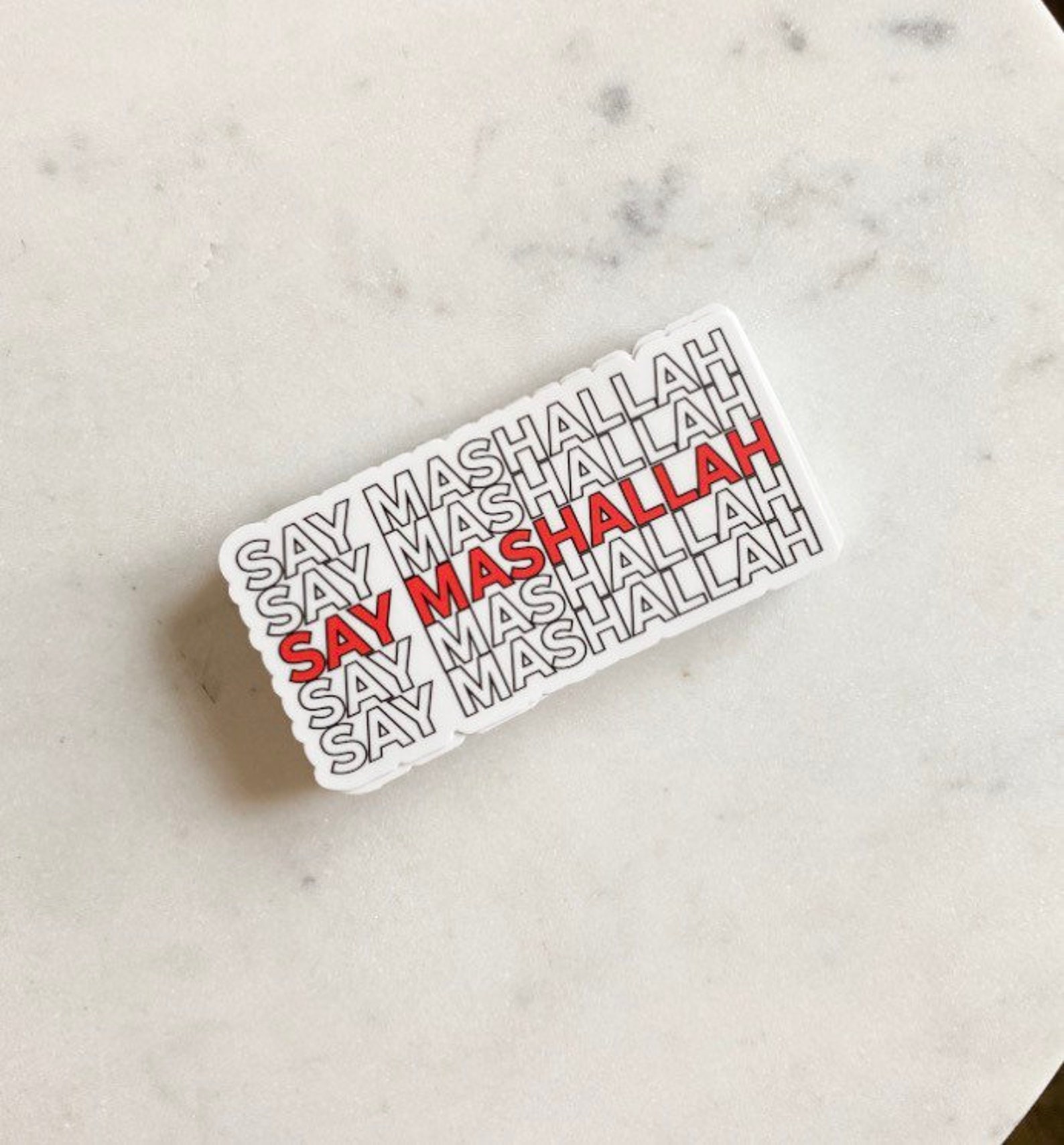 Say Mashallah Laptop Sticker Muslim Ramadan Waterproof | Etsy