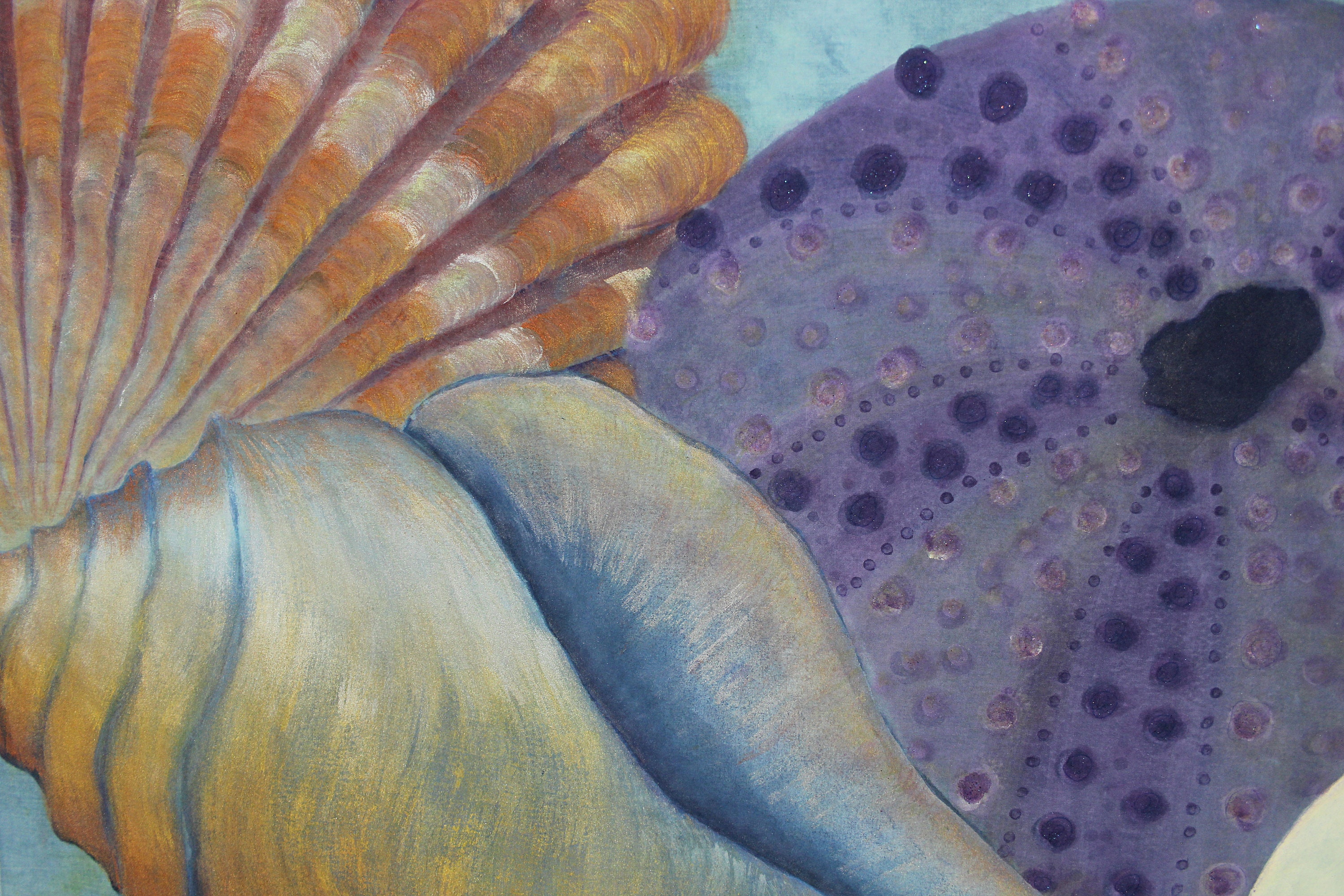 Unique Seashells Design, Wedding Canopy PAINTED CHUPPAH and Photo ...