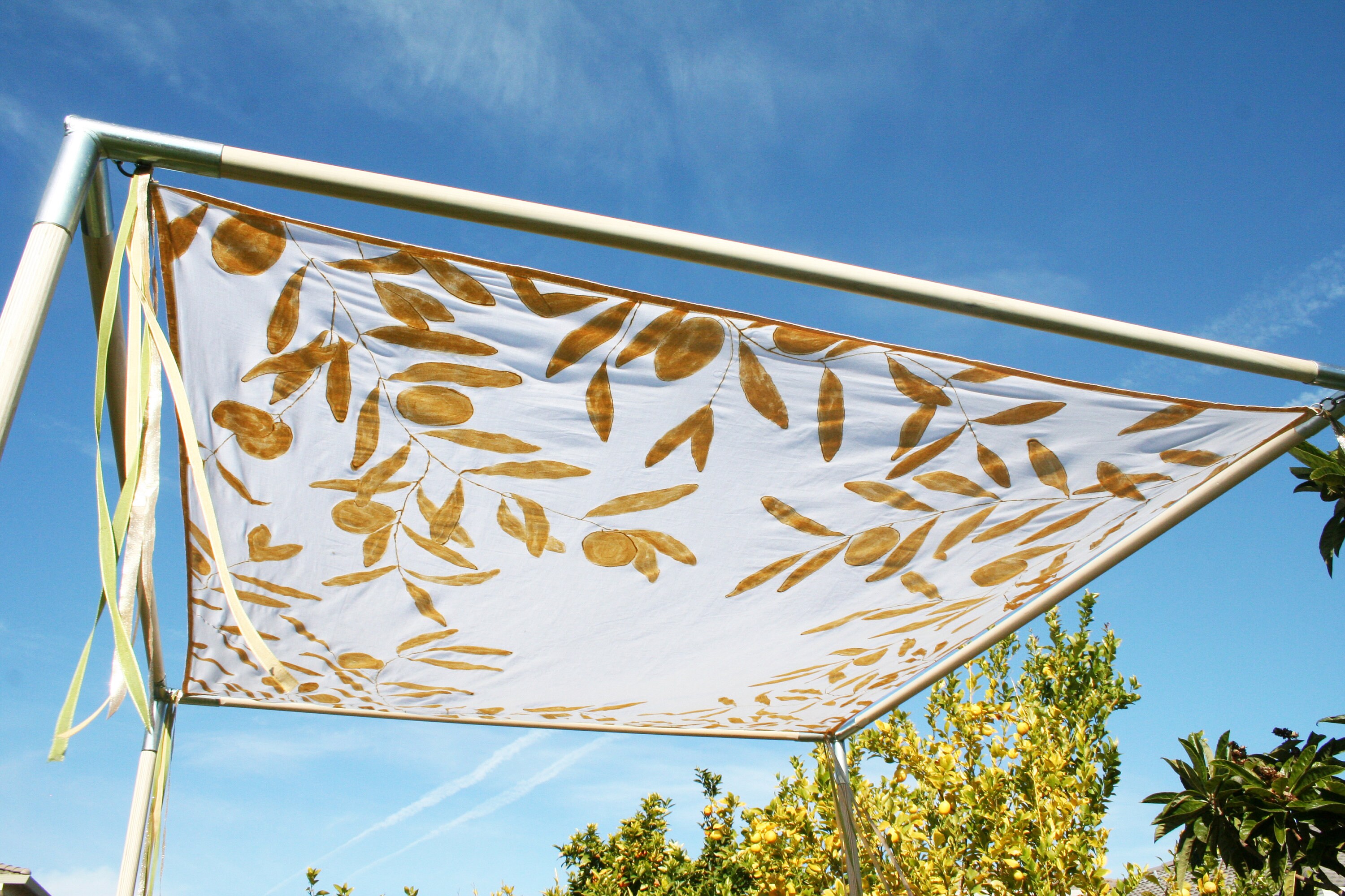 Wedding Chuppah, Wedding Canopy, Handmade PAINTED CHUPPAH. Doubles as ...