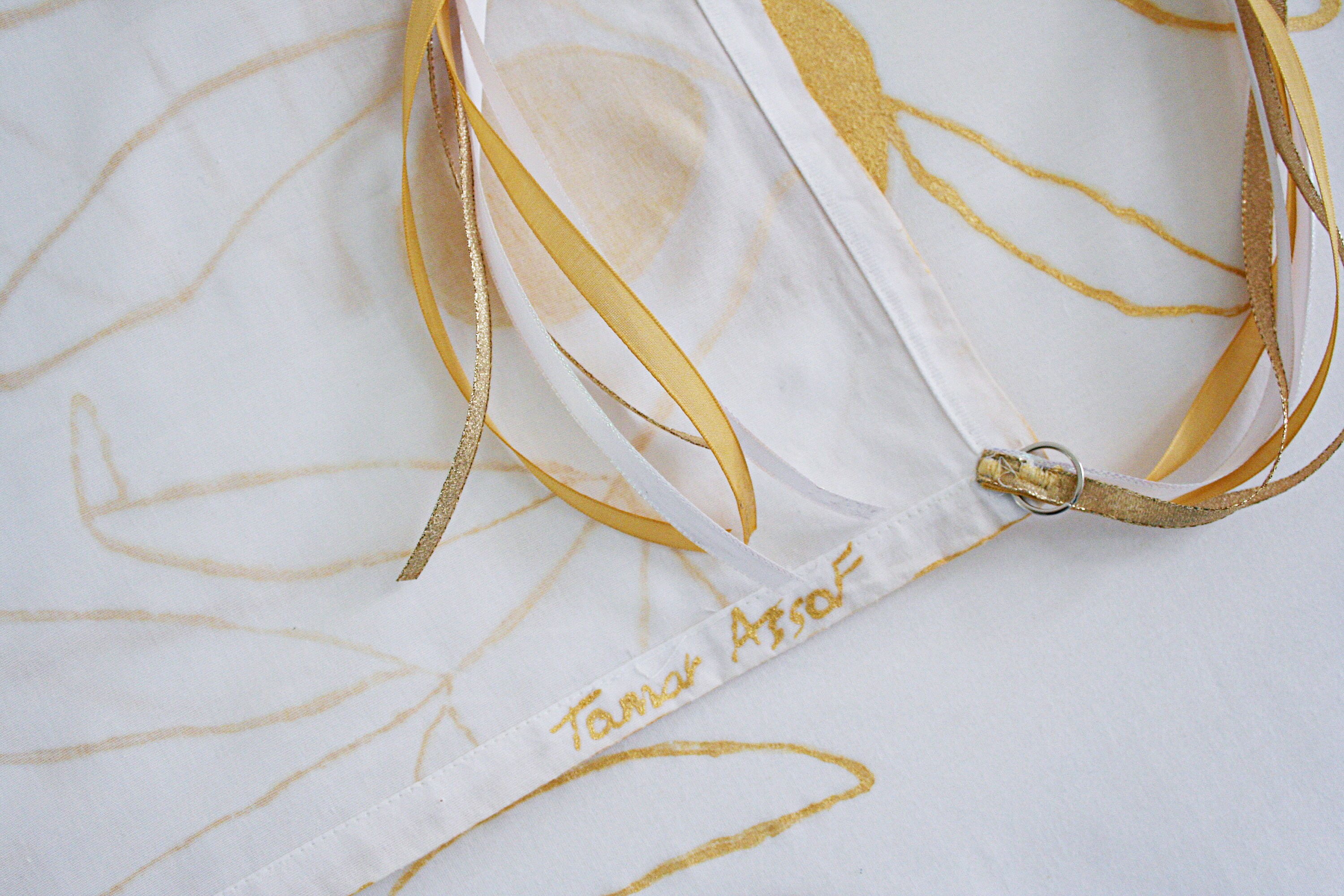 Chuppah Cover Wedding Canopy / Photo Backdrop, Golden Olive Tree ...