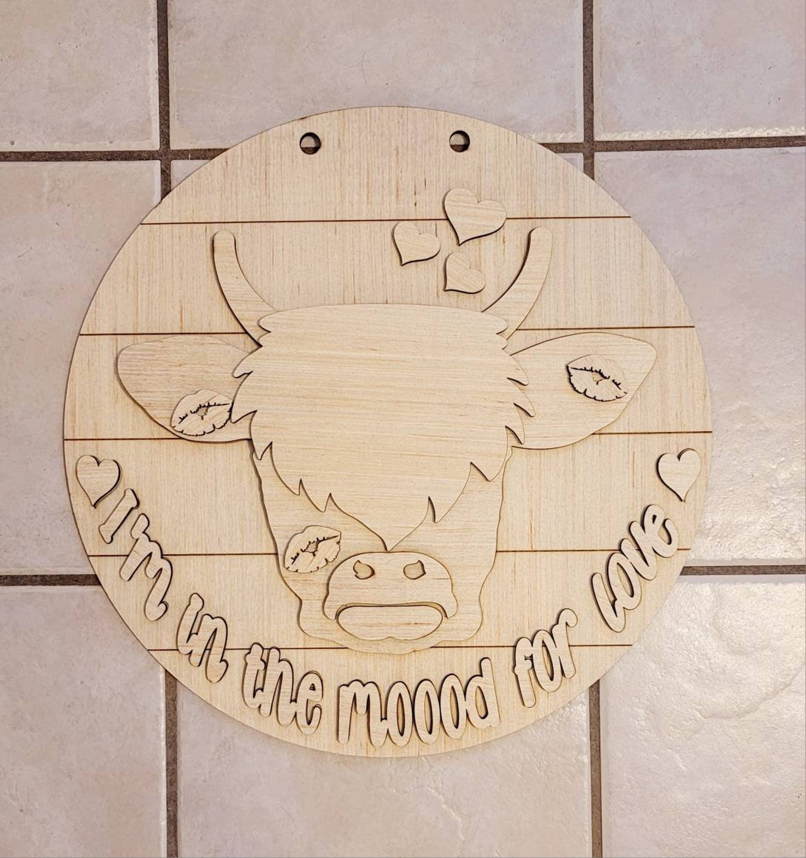 Valentine's Day Door Hanger, Highland Cattle, Farmhouse Decor, SVG ...